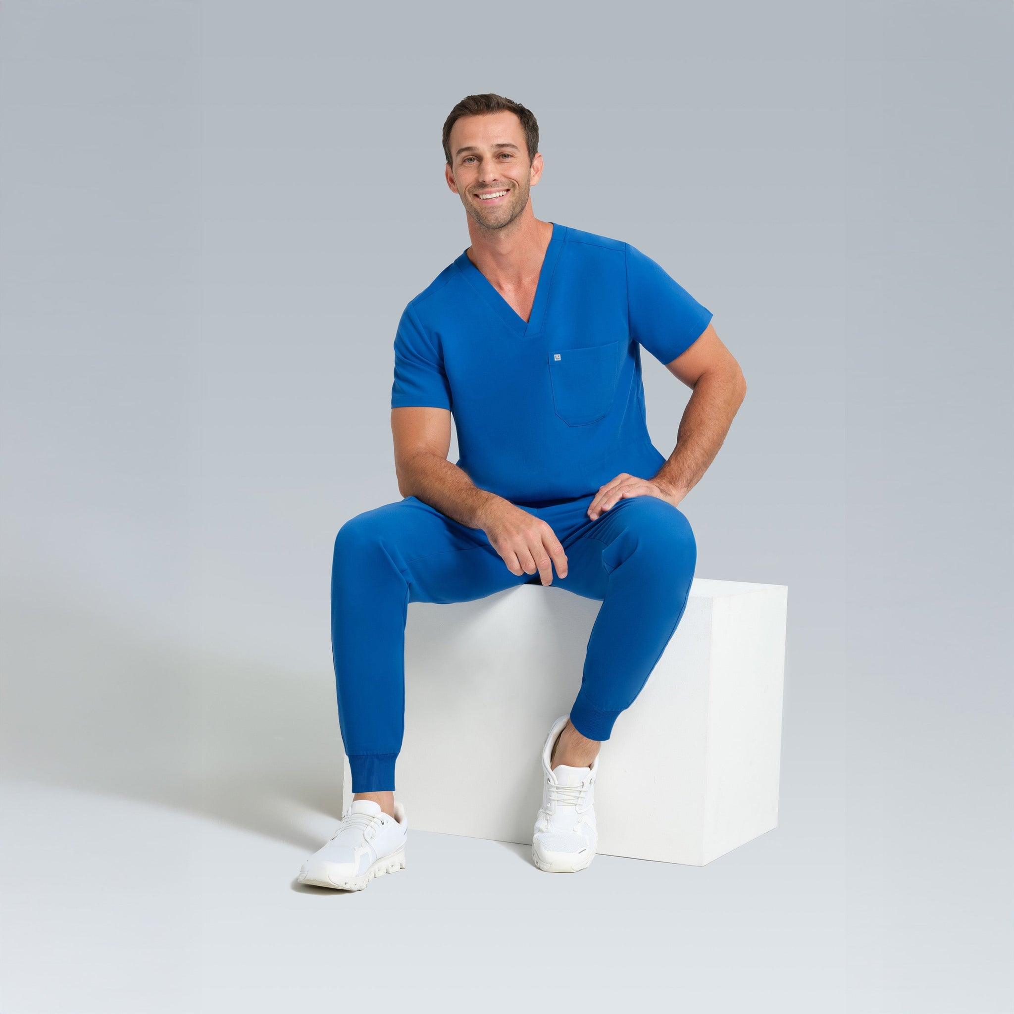 Royal Blue Scrubs for Men - Stylish Medical Scrubs | Sleeklemon