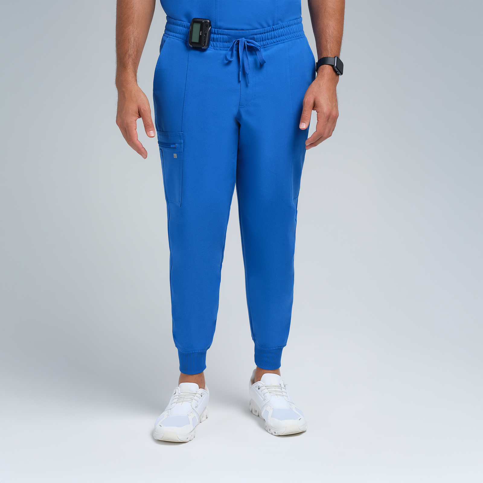 Kronos Eight-Pocket Men’s Jogger Scrub Pants – Royal Blue | Sleeklemon